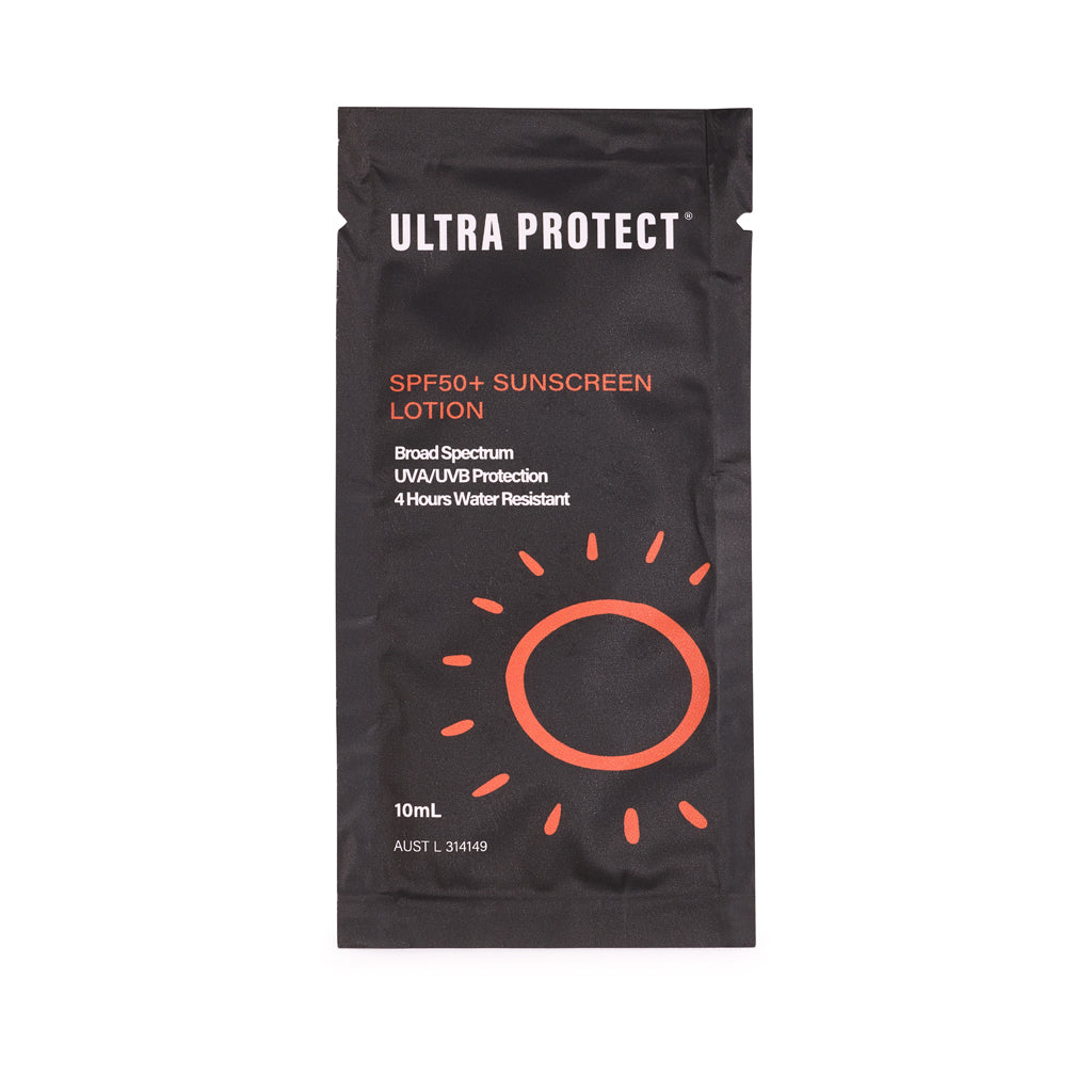 Ultra Protect Sunscreen 50+ Sachet 10ml 11502030 – Student First Aid