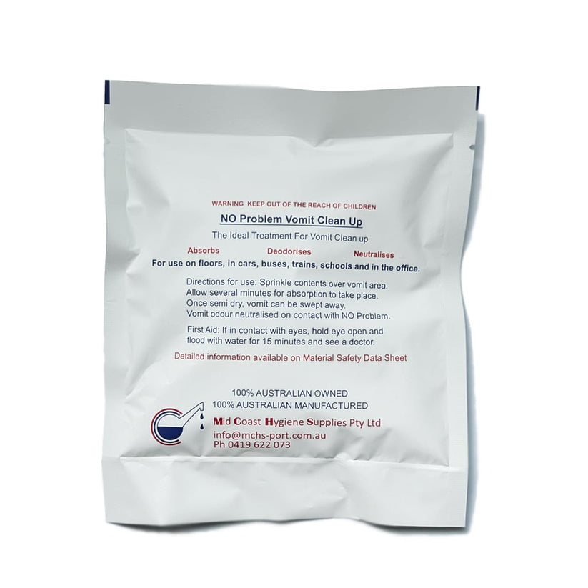 NO Problem Vomit Cleanup Sachet 120g 40404001 – Student First Aid