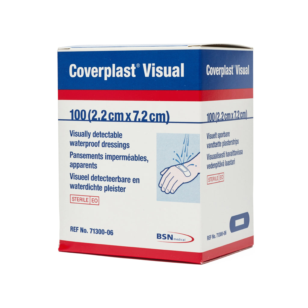 Blue Visual Dressing Strips 7.2cm x 2.2cm (100) 10203002 – Student ...